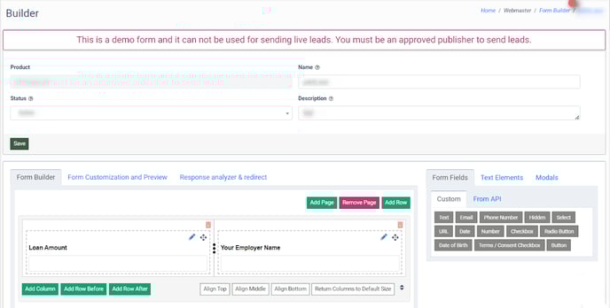 Form Builder Setup: Form Builder Form Builder Setup: Form Builder